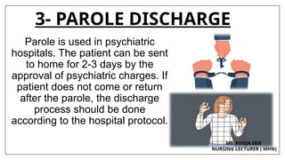 Discharge procedure and its types in hospital .pptx