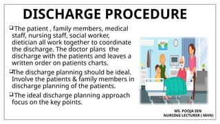 Discharge procedure and its types in hospital .pptx