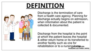 Discharge procedure and its types in hospital .pptx