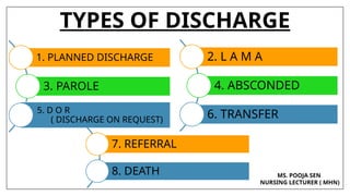 Discharge procedure and its types in hospital .pptx
