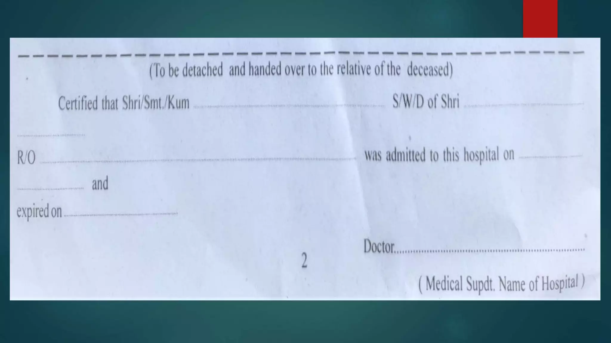 Discharge , referral and death summary | PPTX