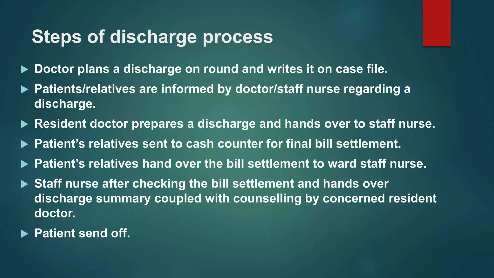 Discharge , referral and death summary | PPTX