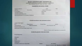 Discharge , referral and death summary | PPTX