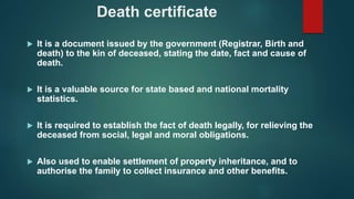 Discharge , referral and death summary | PPTX