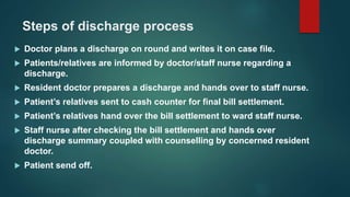 Discharge , referral and death summary | PPTX