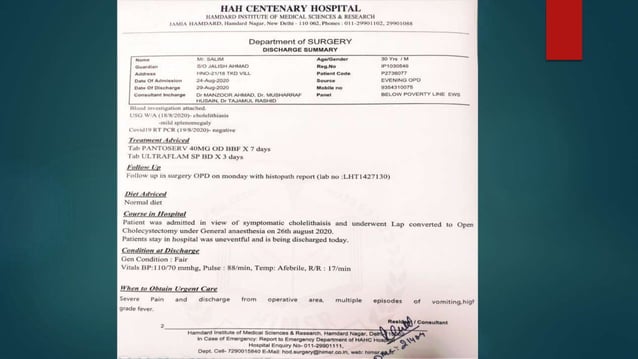 Discharge , referral and death summary | PPTX | First Aid | Injuries