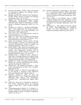 Discharge relation for small parshall flume in free | PDF | Water ...