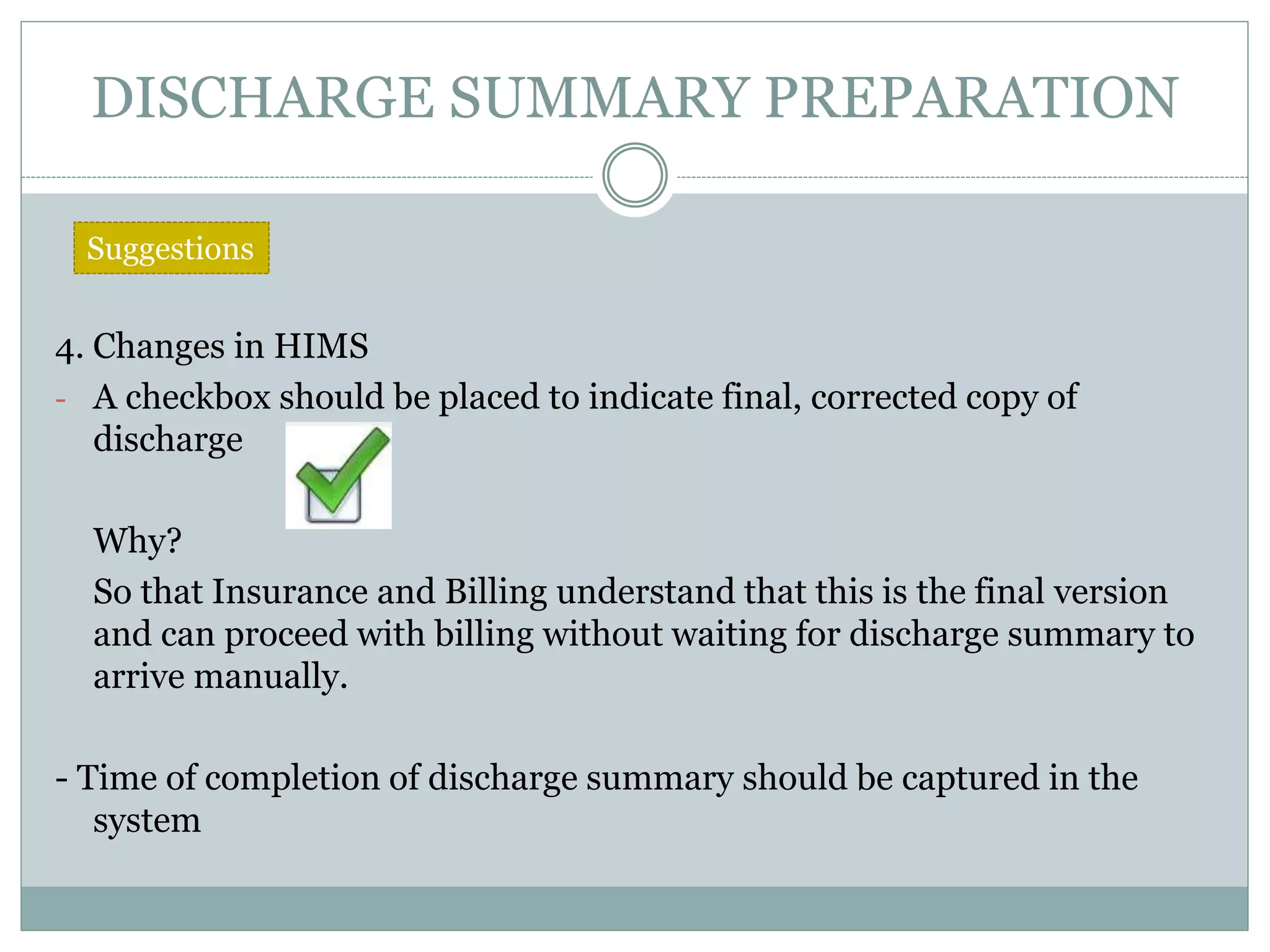 Discharge time final | PPTX