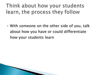 Differentiated Instruction in the Science Classroom | PPT