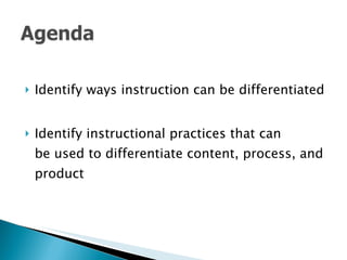 Differentiated Instruction in the Science Classroom | PPT