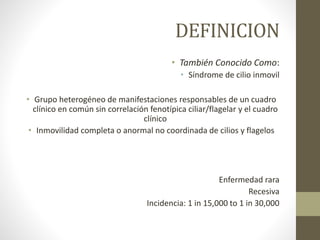 Discinesia ciliar | PPTX