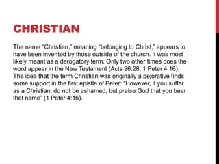 Disciple or christian. | PPTX