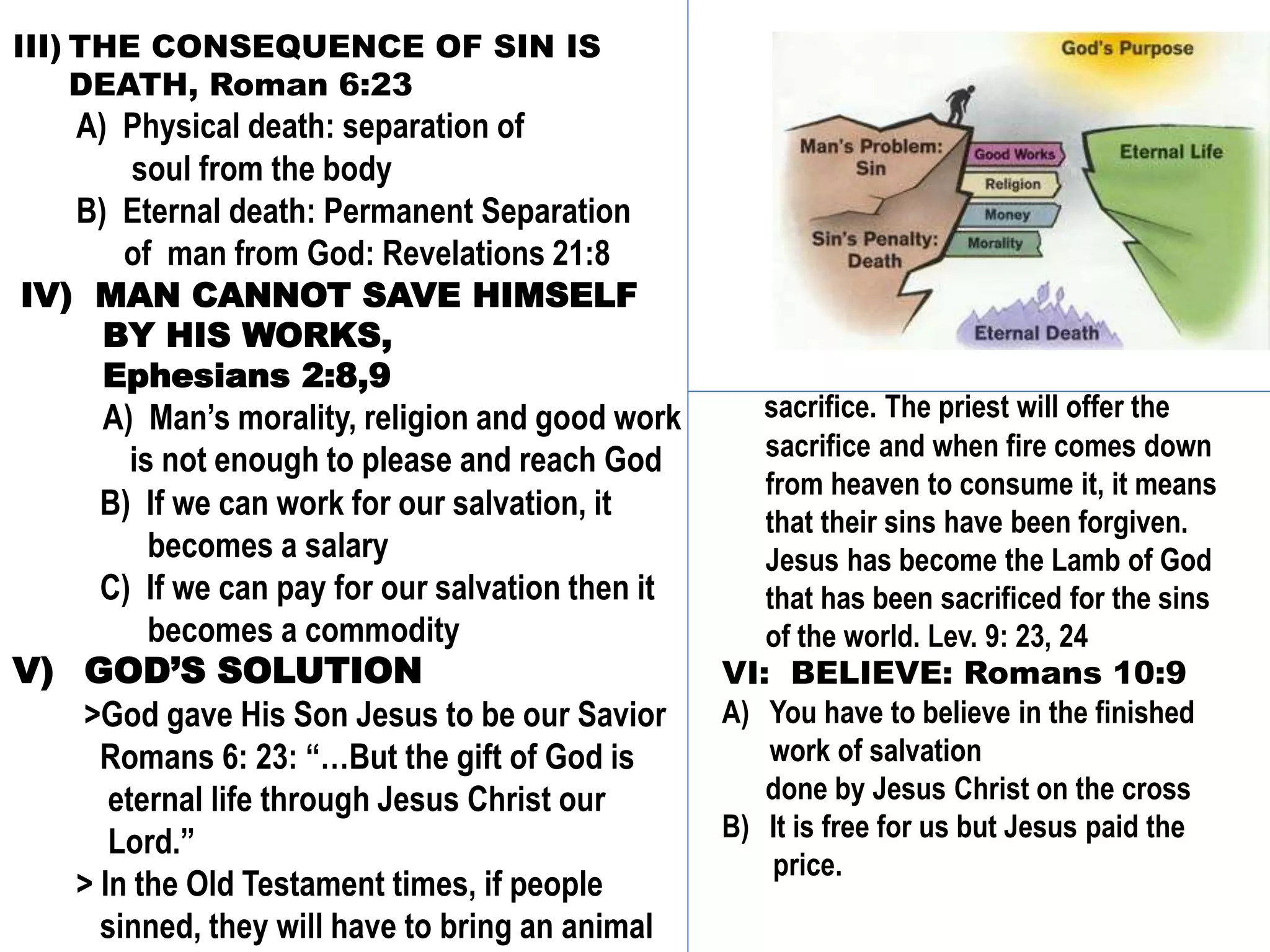 Discipleship lesson # 2, the plan of salvation and eternal security | PPTX