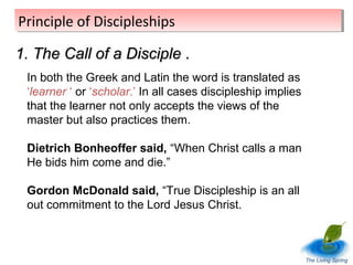 Eclesiology Part 3 - Discipleship 1 - The Call of discipleship | PPT