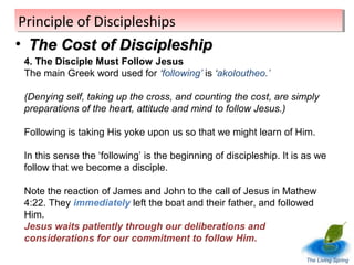 Ecclesiology Part 4 - Discipleship 2 -The Cost of discipleship | PPT