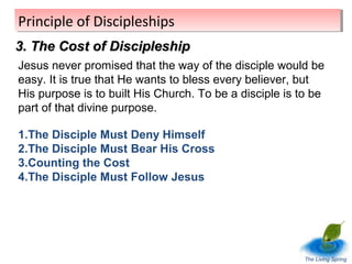 Ecclesiology Part 4 - Discipleship 2 -The Cost of discipleship | PPT