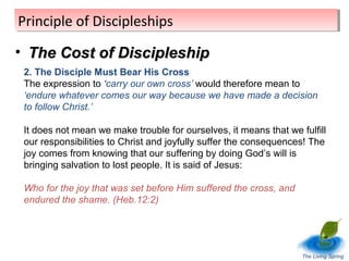 Ecclesiology Part 4 - Discipleship 2 -The Cost of discipleship | PPT