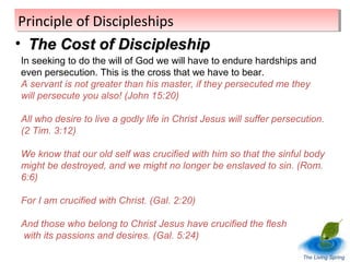 Ecclesiology Part 4 - Discipleship 2 -The Cost of discipleship | PPT