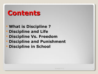 Disciplin | PPT