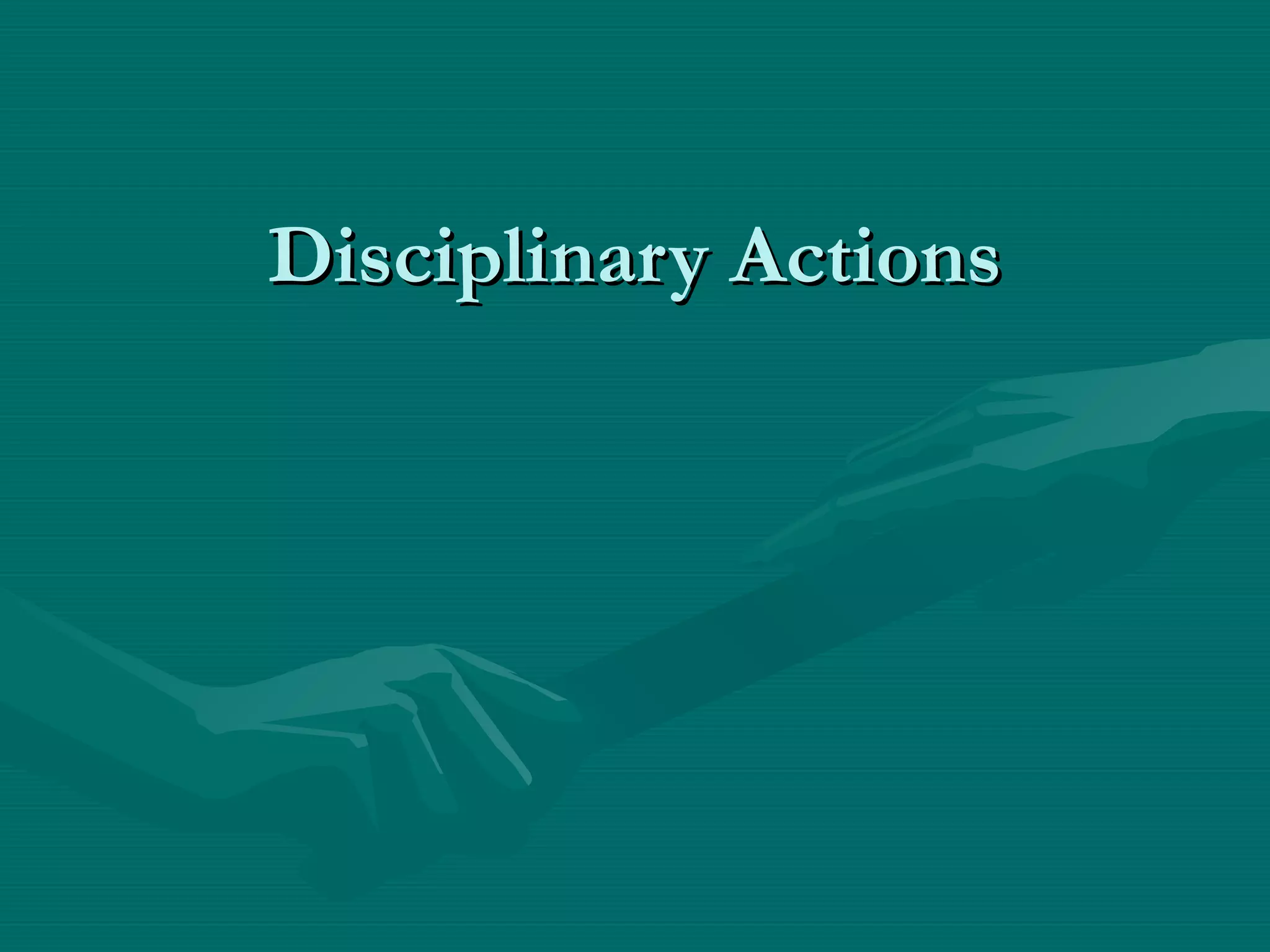 Disciplinary | PPT
