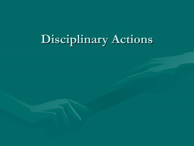 Disciplinary | PPT | Law