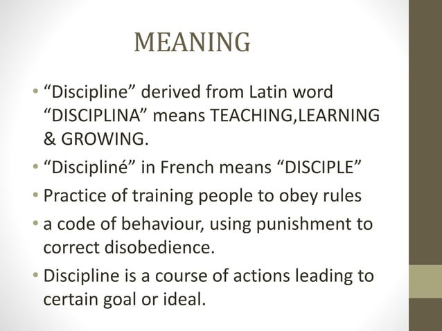 Disciplinary action | PPTX