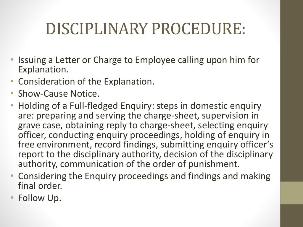 Disciplinary Action Disciplinary Action
