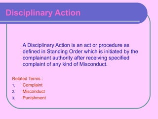 Disciplinary action | PPT
