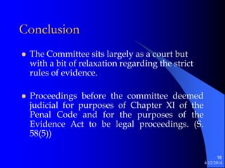 The Lawyer's Disciplinary committee jurisdiction and procedure, Kenya | PPT