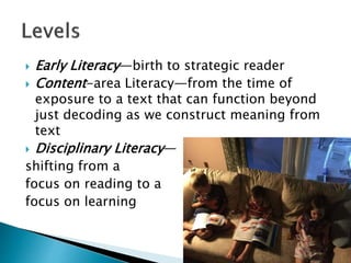 What does literacy mean in my discipline: Making meaning makers | PPTX