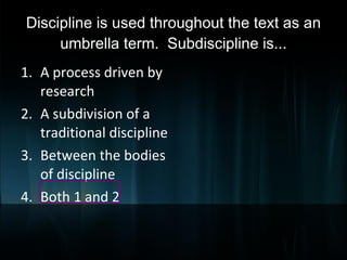 Disciplinary Perspective | PPT