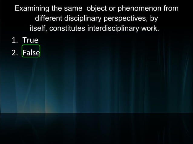 Disciplinary Perspective | PPT