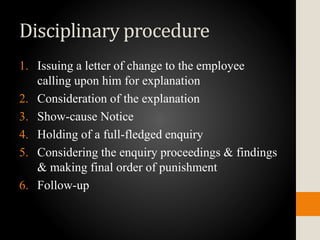 Disciplinary procedure | PPT