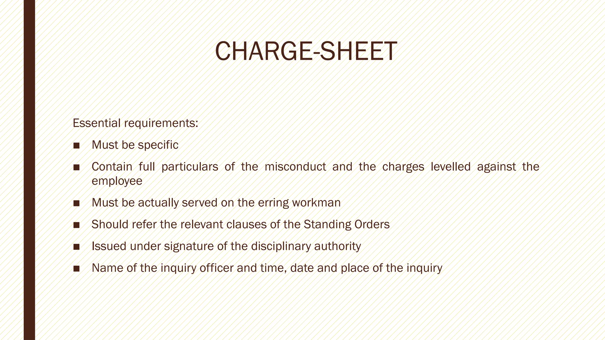 Disciplinary procedure in labour law..... | PPTX