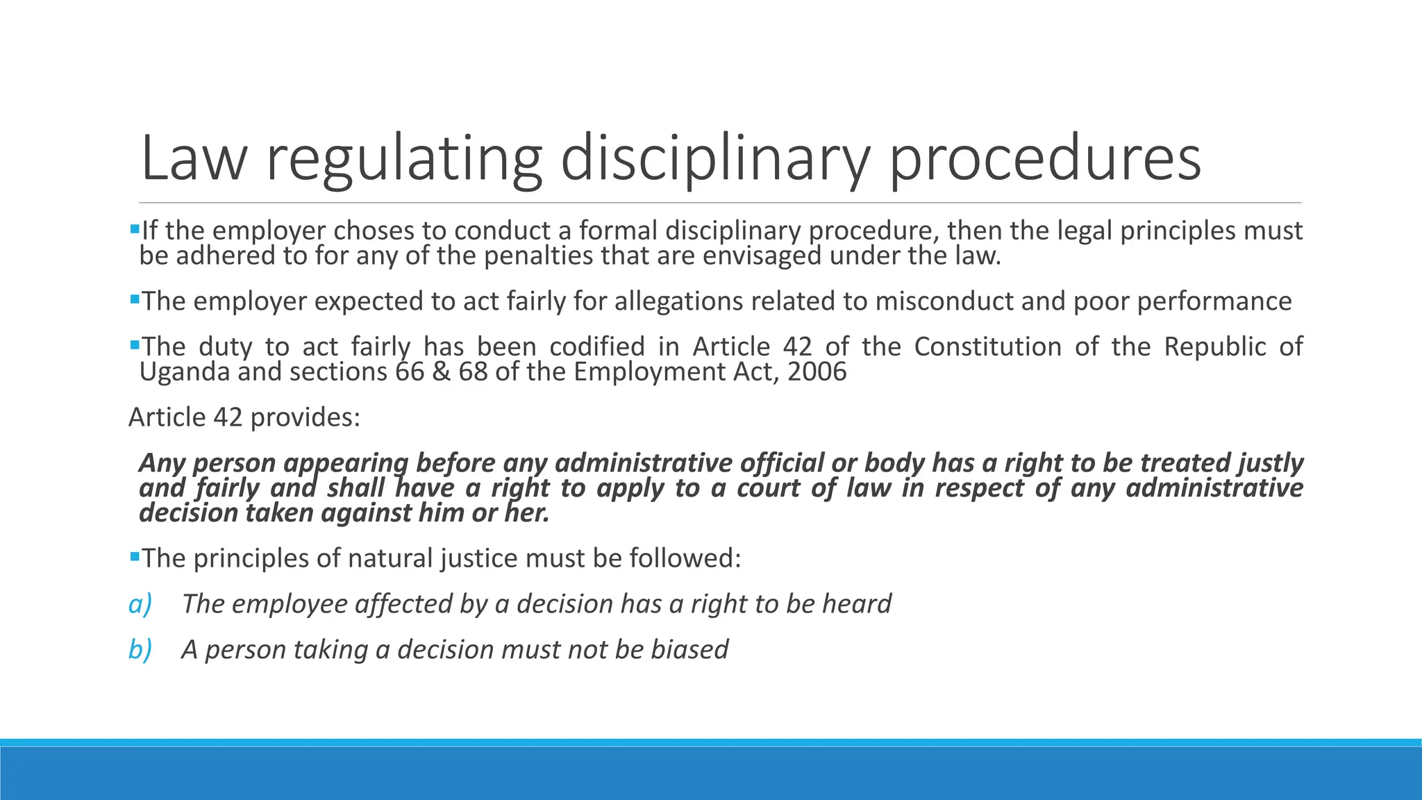 Disciplinary Procedures. In employmentpptx | PPTX