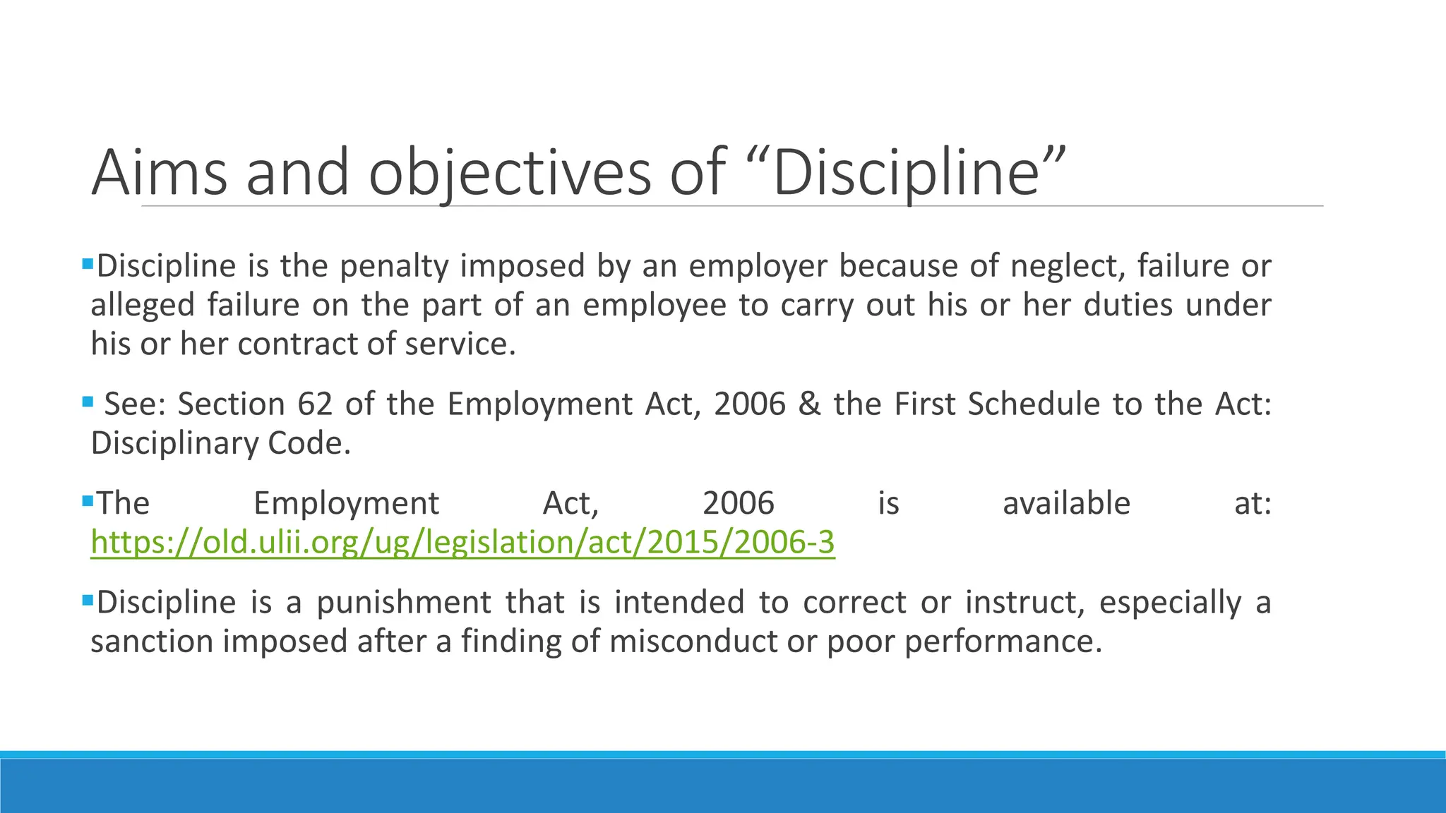 Disciplinary Procedures. In employmentpptx | PPTX