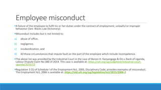 Disciplinary Procedures. In employmentpptx | PPTX