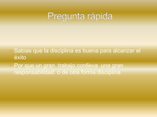 ESTO ES LA DISCIPLINA Y EL RESPETO | PPTX