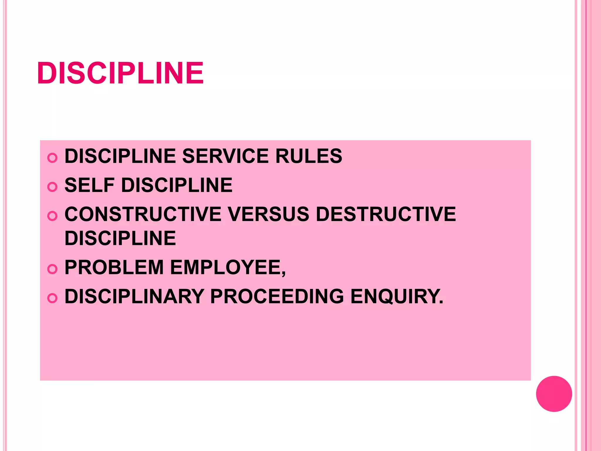 Discipline | PPTX