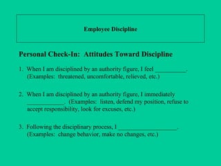 Discipline | PPT | Resume Writing and Advice | Job Search