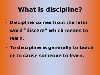 Discipline | PPTX