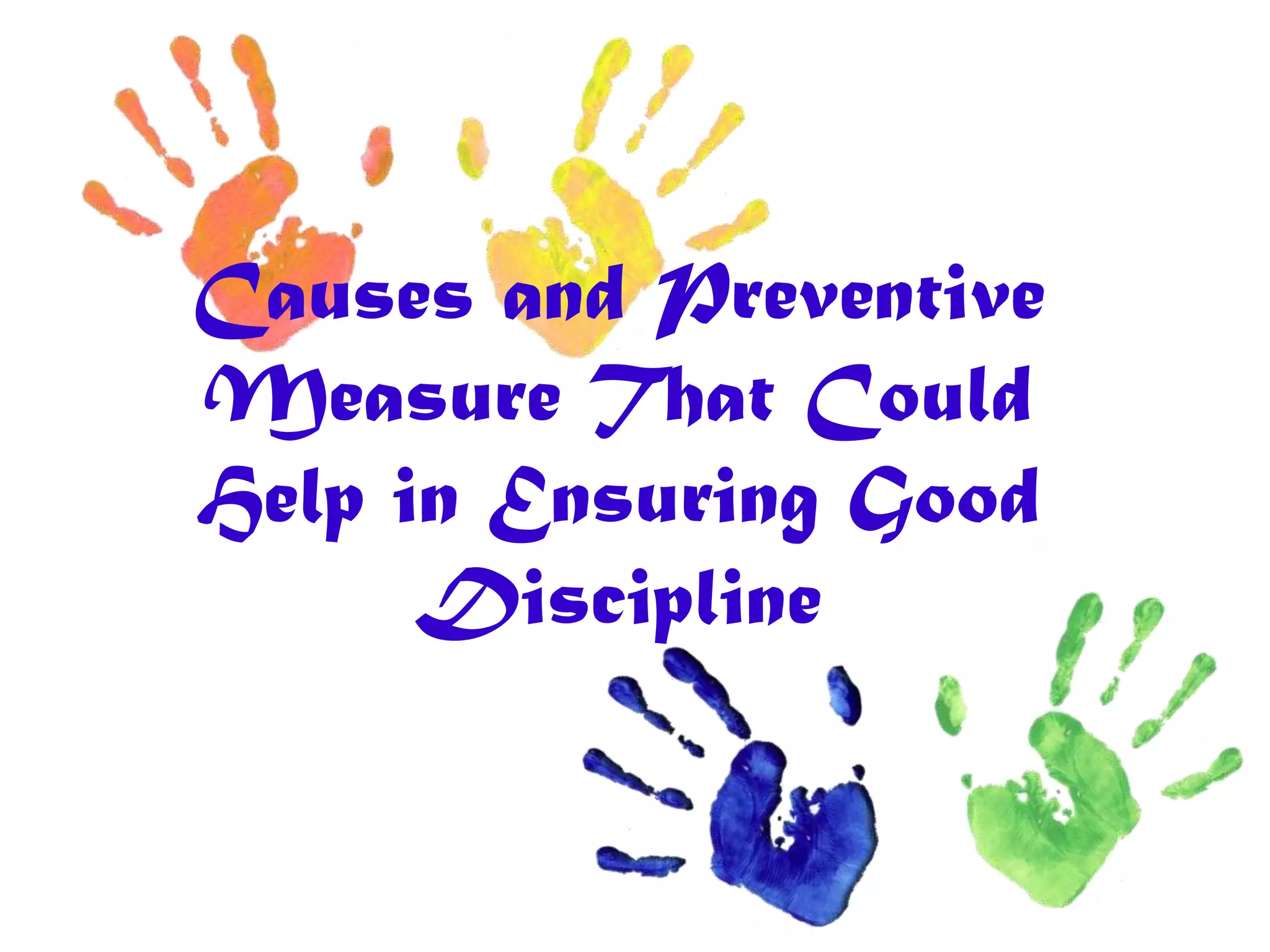 Discipline in Classroom Management | PPTX