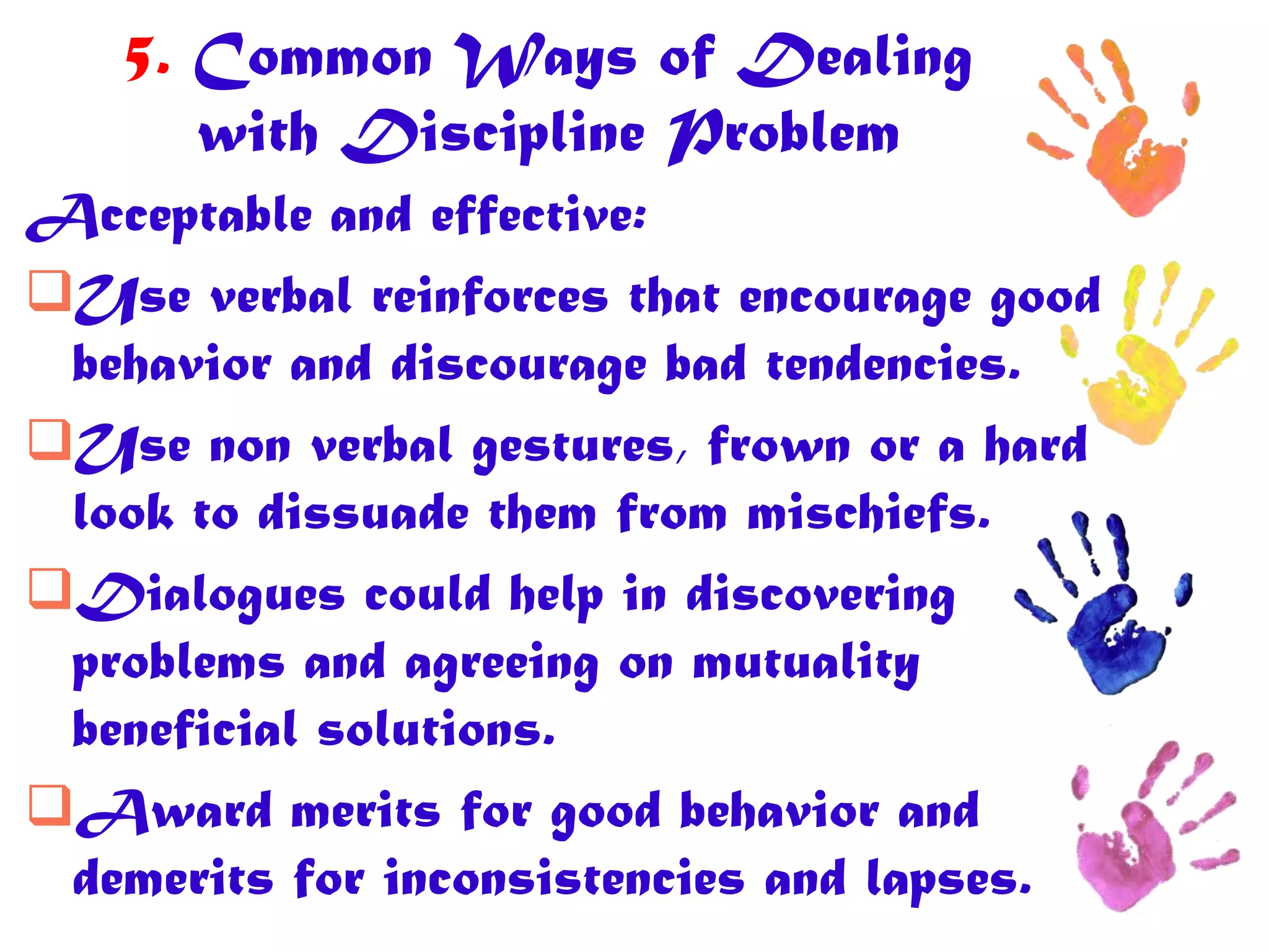 Discipline in Classroom Management | PPTX