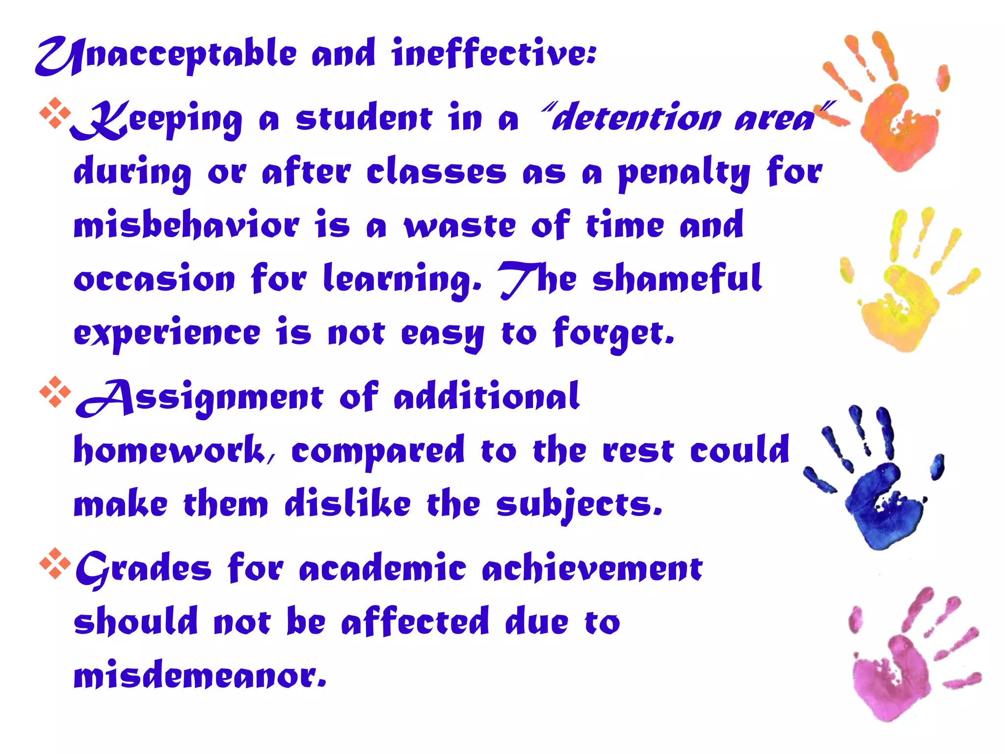 Discipline in Classroom Management | PPTX