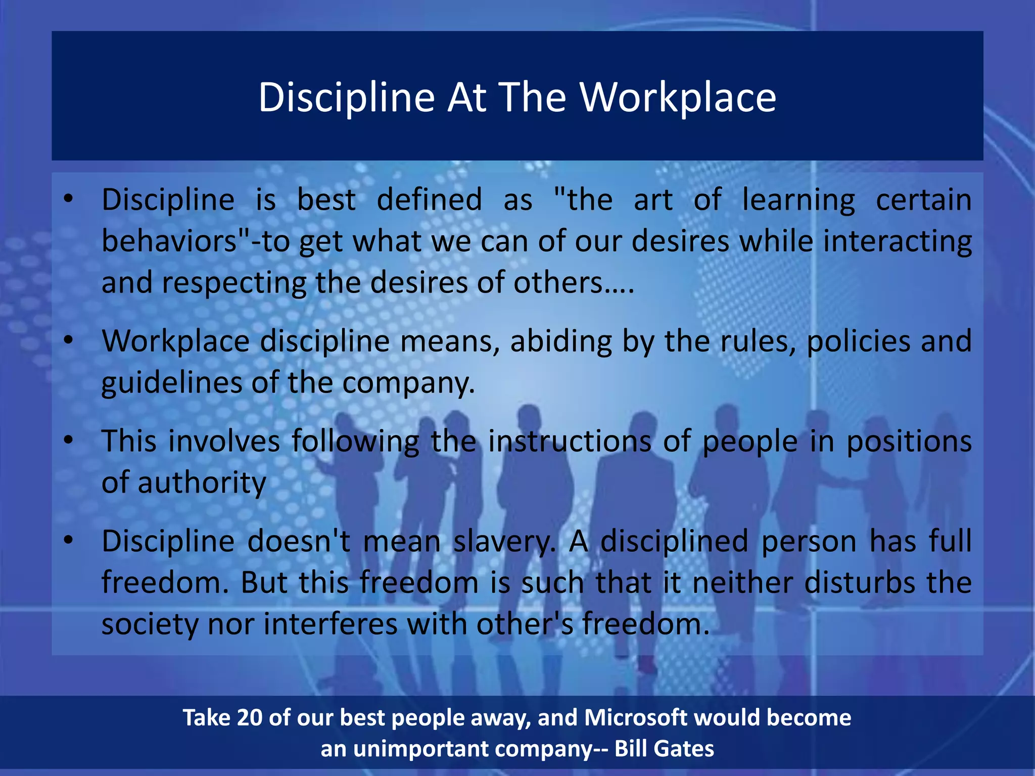 The meaning of Discipline | PPSX