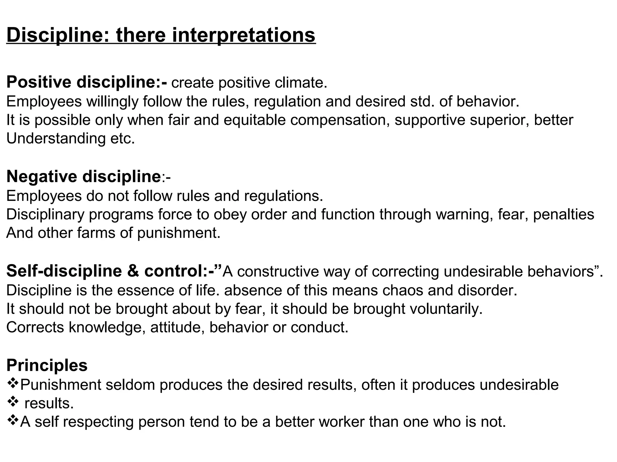 Discipline | PPT