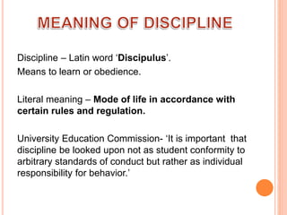 Discipline | PPT