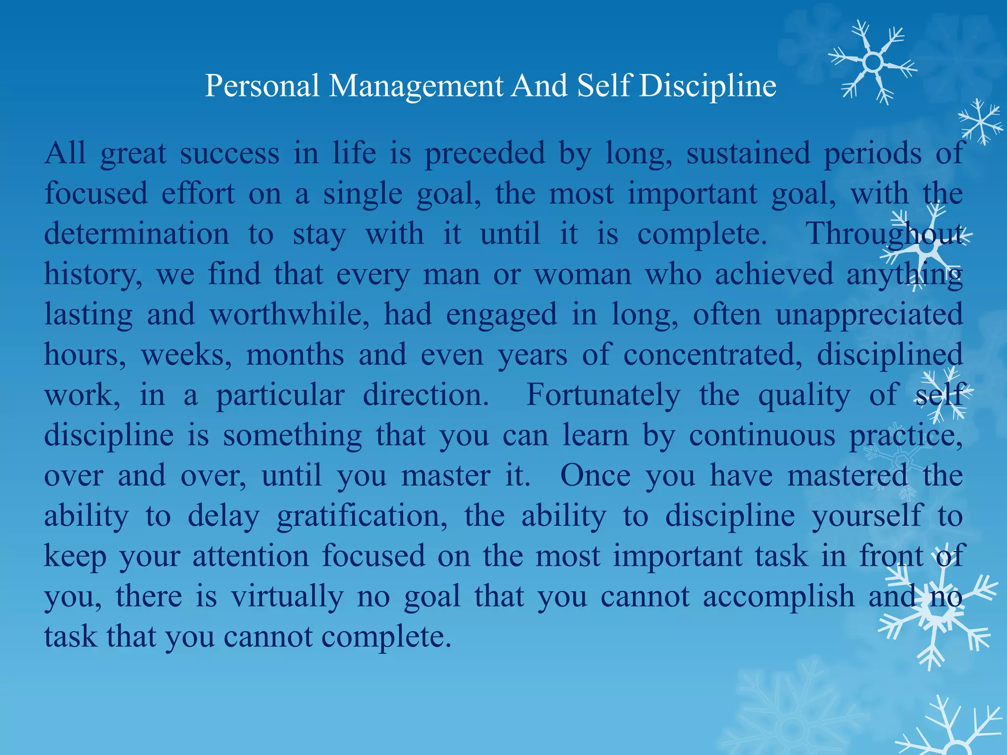 Discipline | PPTX