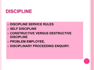 Discipline | PPTX