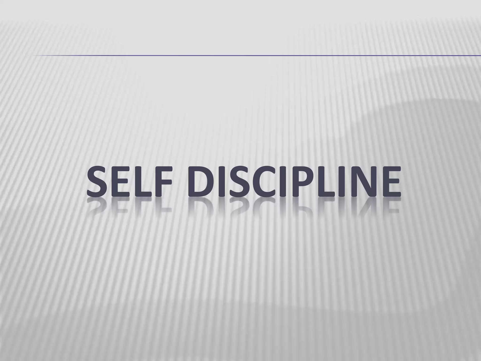 Importance of Discipline | PPTX